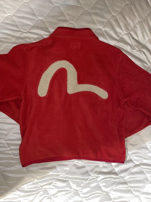 Evisu rare red evisu fleece jacket | Grailed