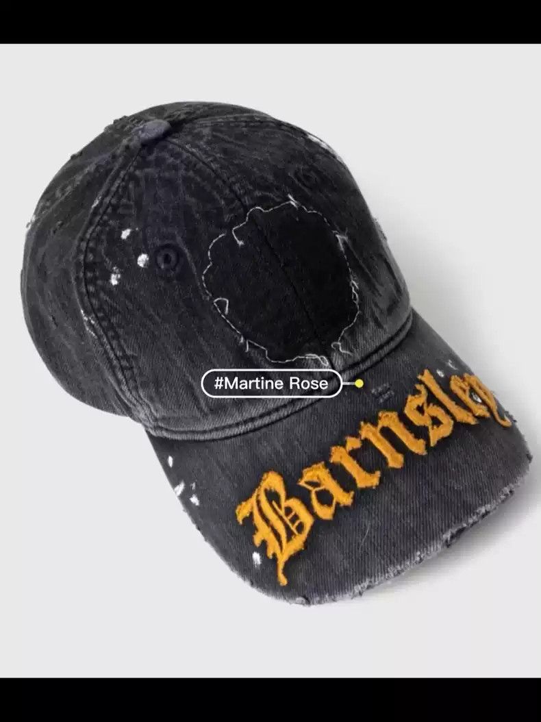 Martine Rose Martine Rose made old ruined embroidered hats | Grailed