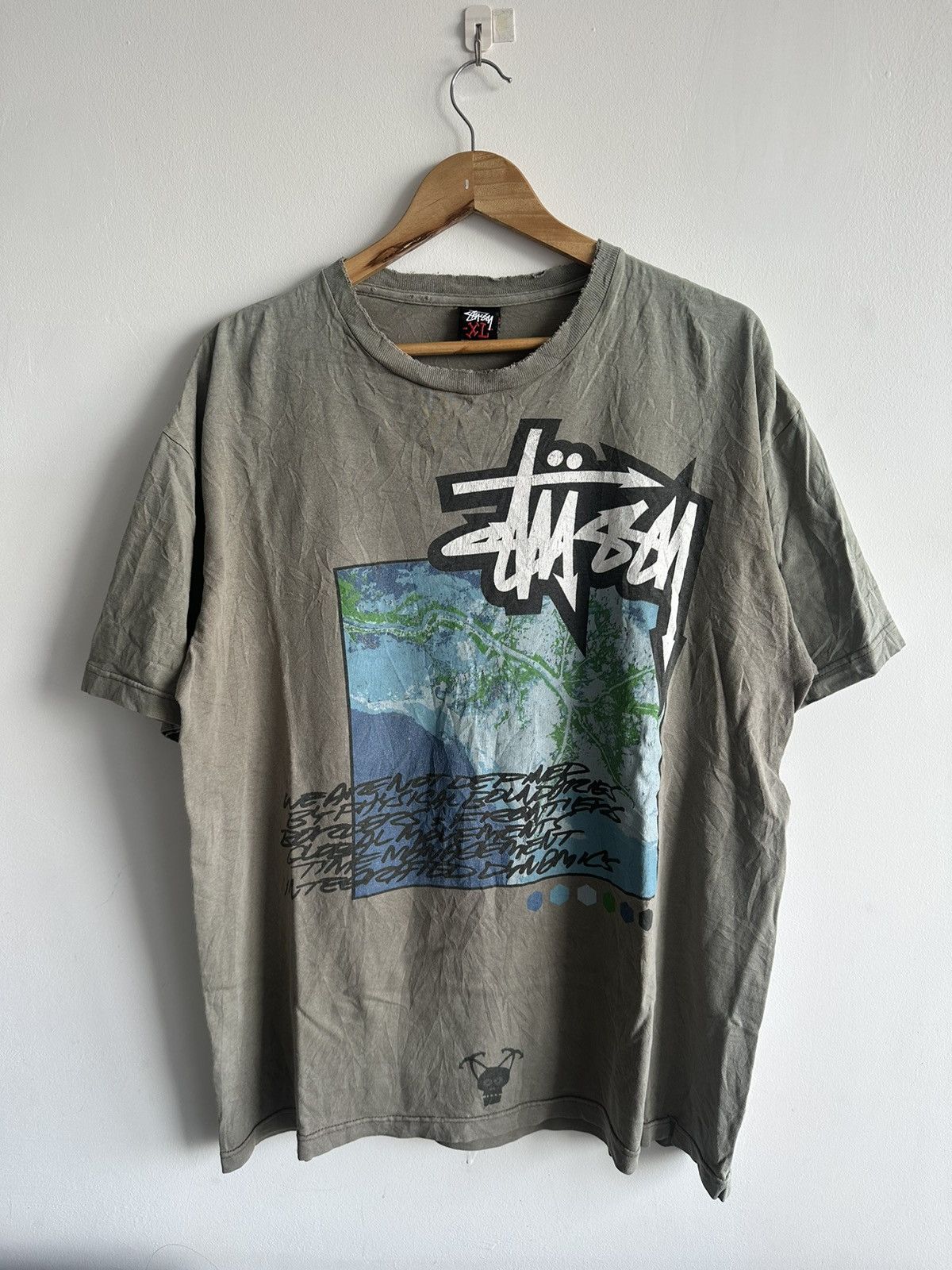 Futura × Stussy × Vintage Vintage Stussy x Futura Streetwear Tshirt Japan USA | Grailed
