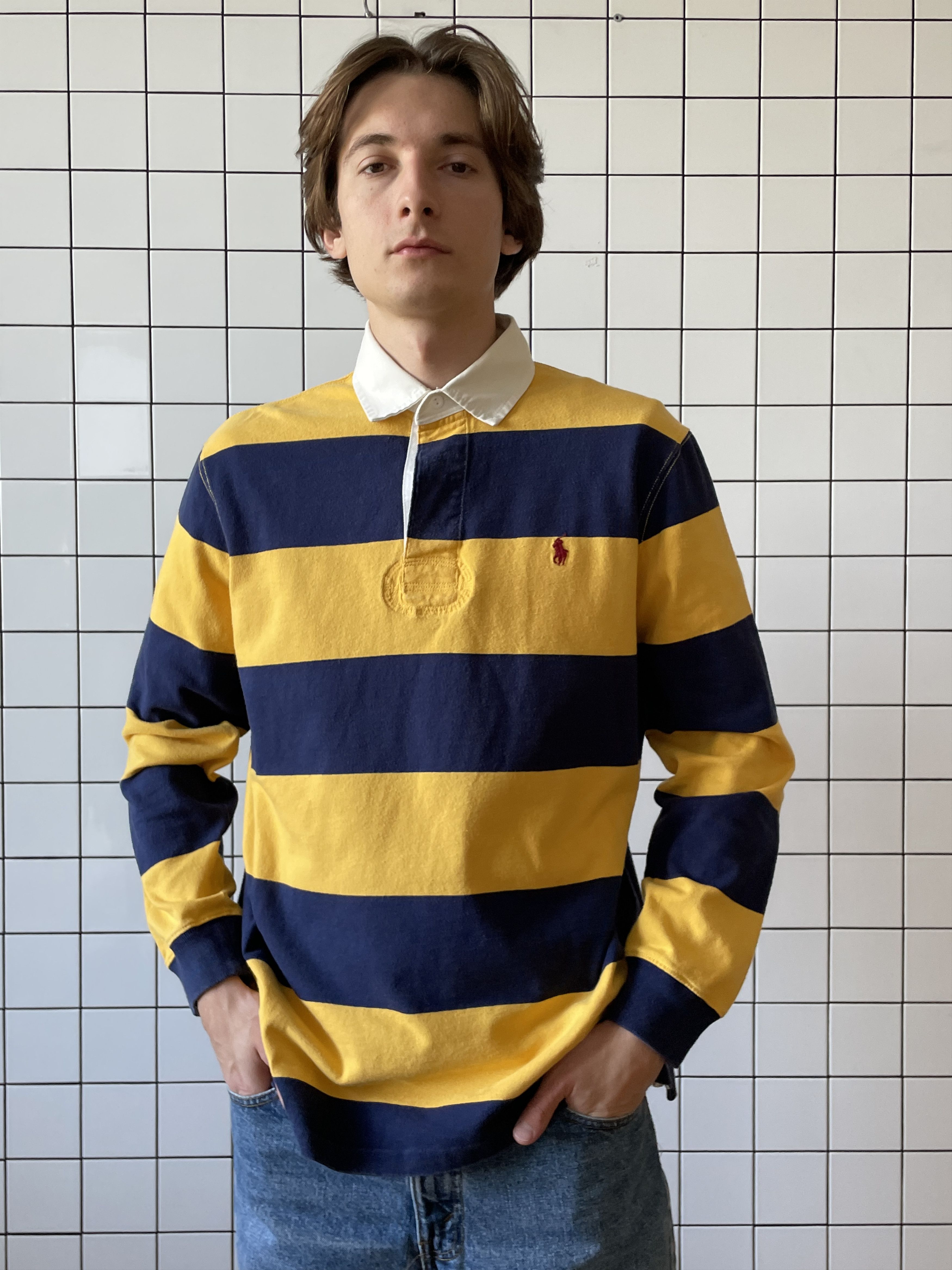Polo Ralph Lauren × Rugby Ralph Lauren × Vintage POLO RALPH LAUREN Rugby Shirt Striped Vintage ...