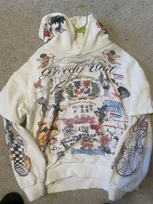 Designer Greedy Unit Multi-Layer Hoodie | Grailed