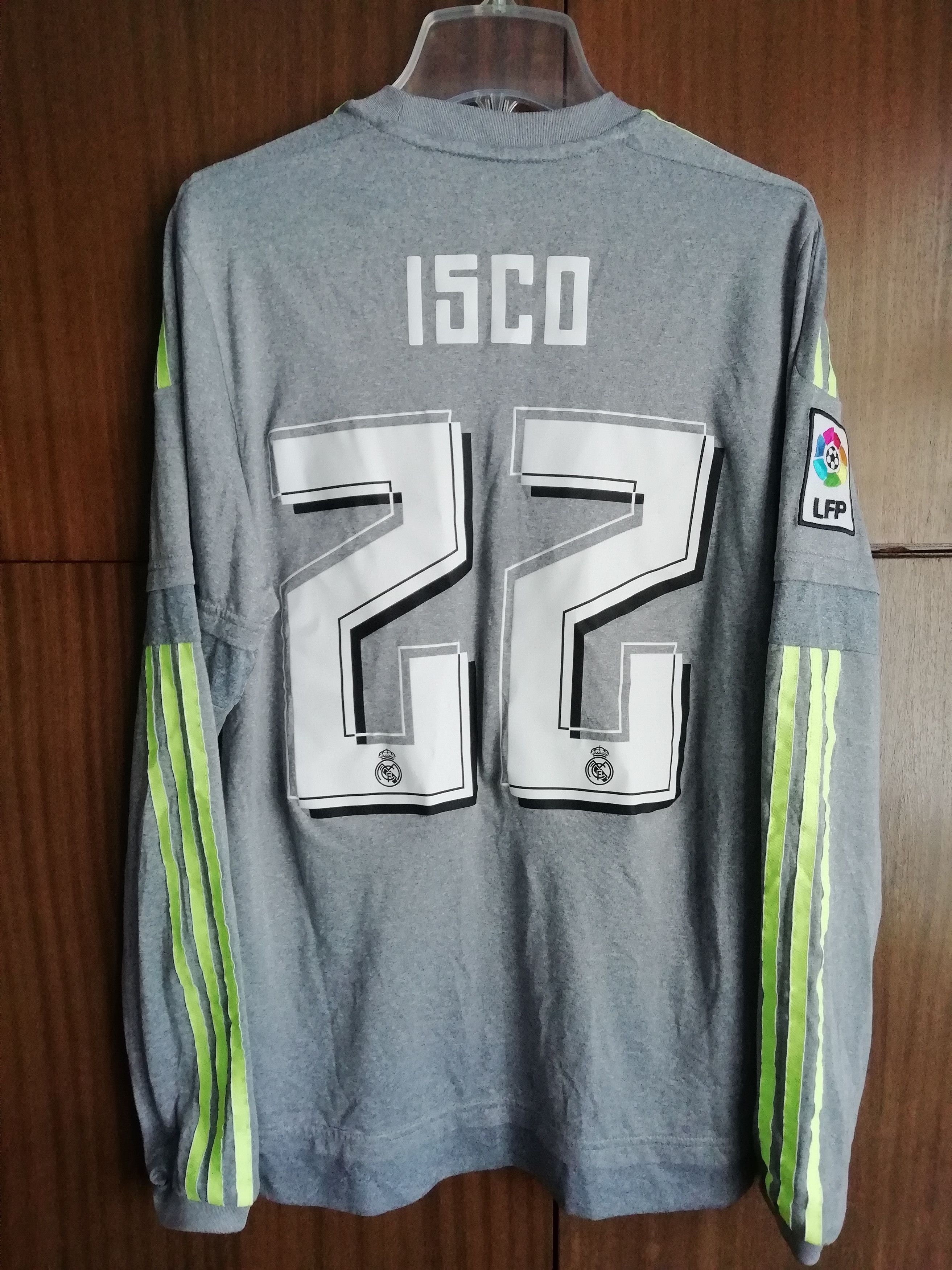 Adidas Real Madrid Isco Away 2015 2016 Long Sleeve Shirt Jersey | Grailed