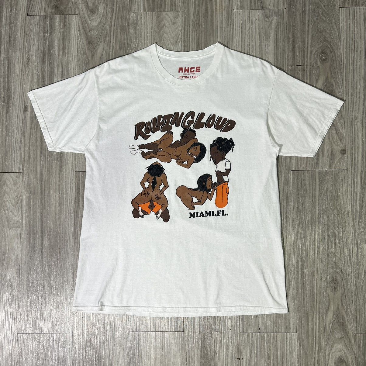 A$AP Rocky × AWGE Asap Rocky AWGE Rolling Loud 2017 Tee | Grailed