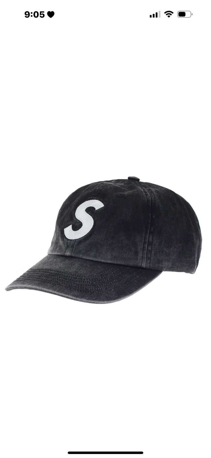 Supreme Sold!! Supreme Pigment Print S Logo 6-panel Black FW23 | Grailed