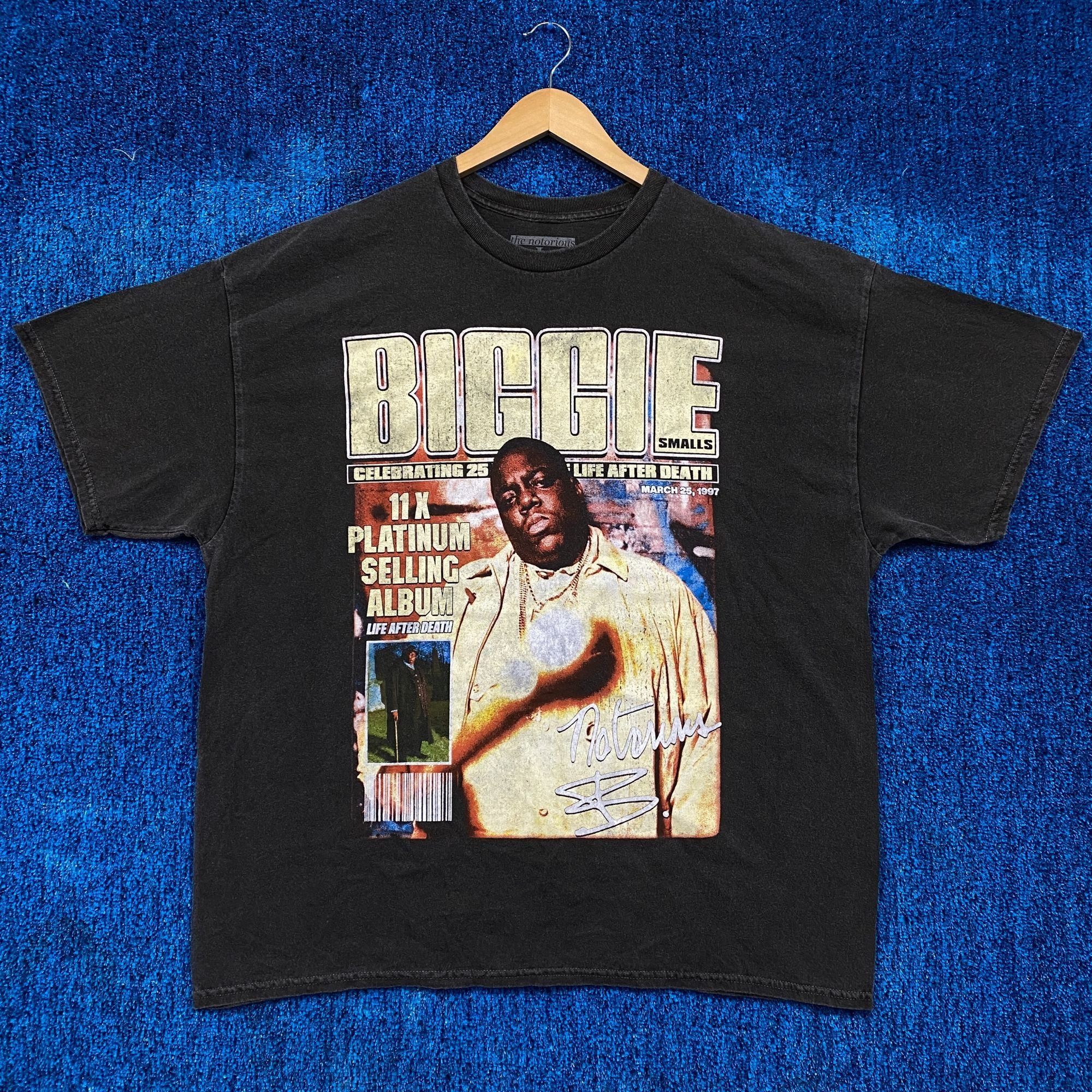 Very Rare Biggie Smalls Word Up Magazine Cover Rap Tee XL | Grailed