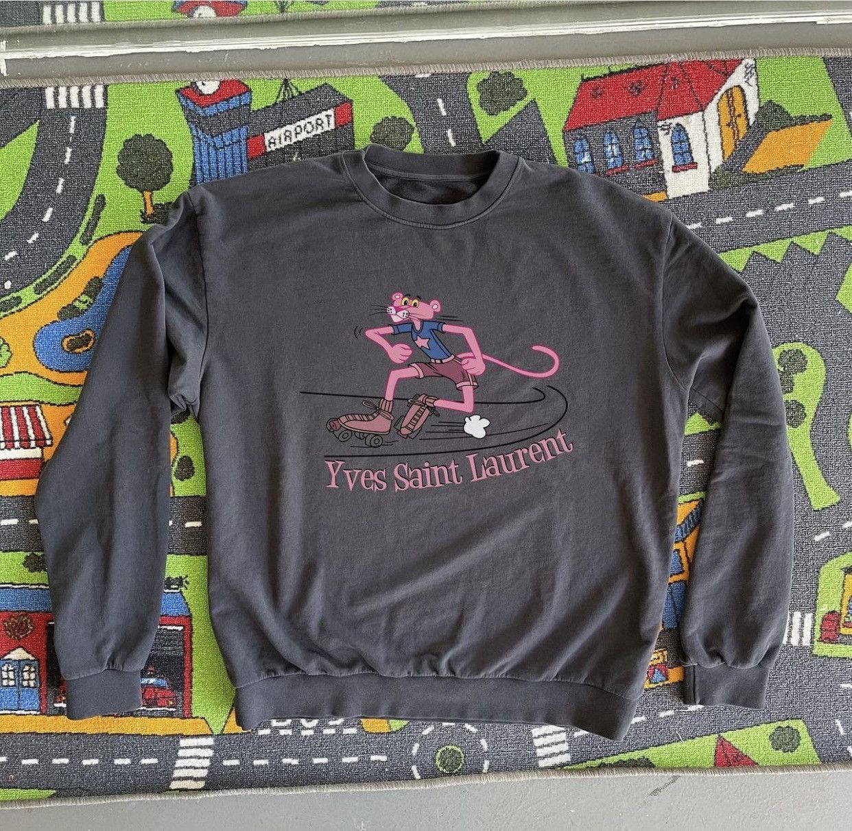 Mega Yacht Mega Yacht Pink Panther YSL crew neck XL | Grailed