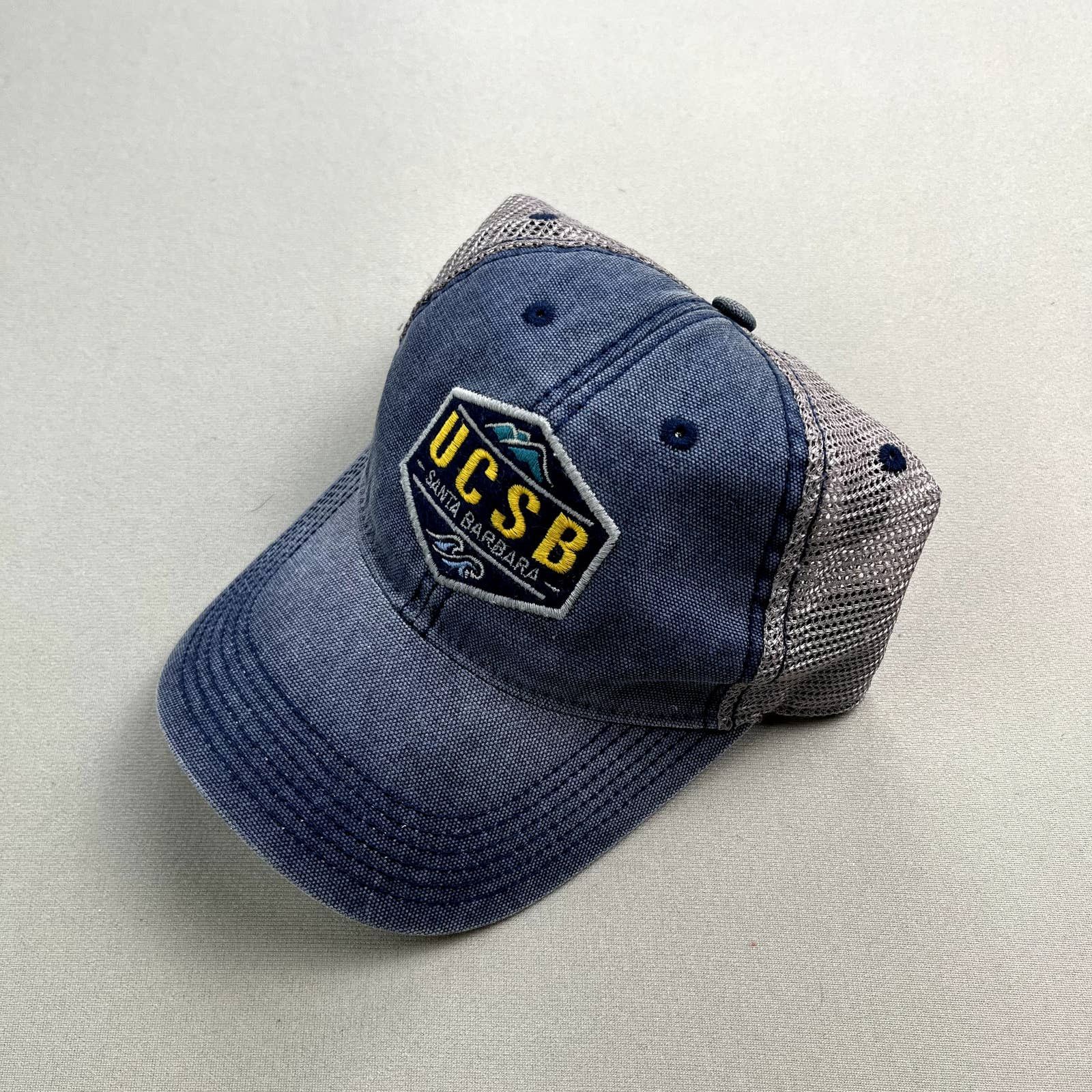 Vintage UC Santa Barbara Hat Snapback Trucker Blue UCSB University ...