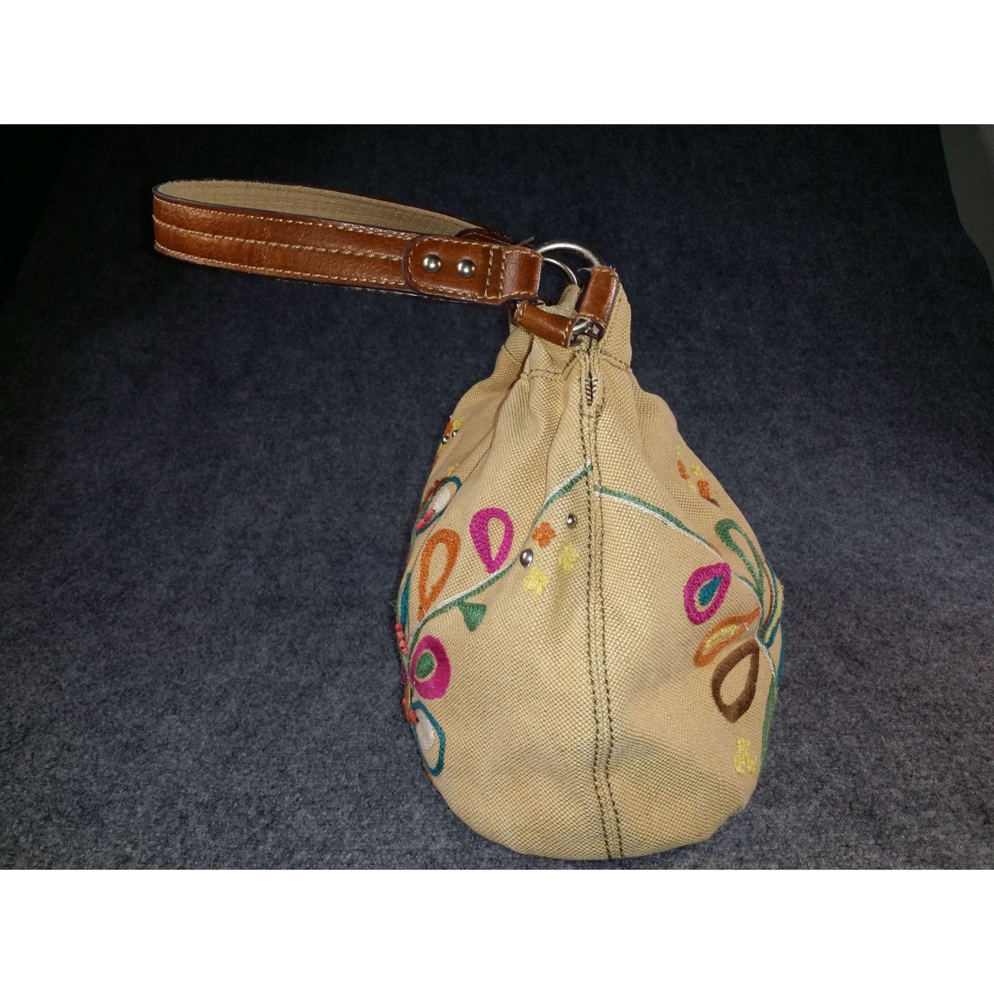 Fossil Fossil Handbag Long Live Vintage Canvas Embroidered Leather ...