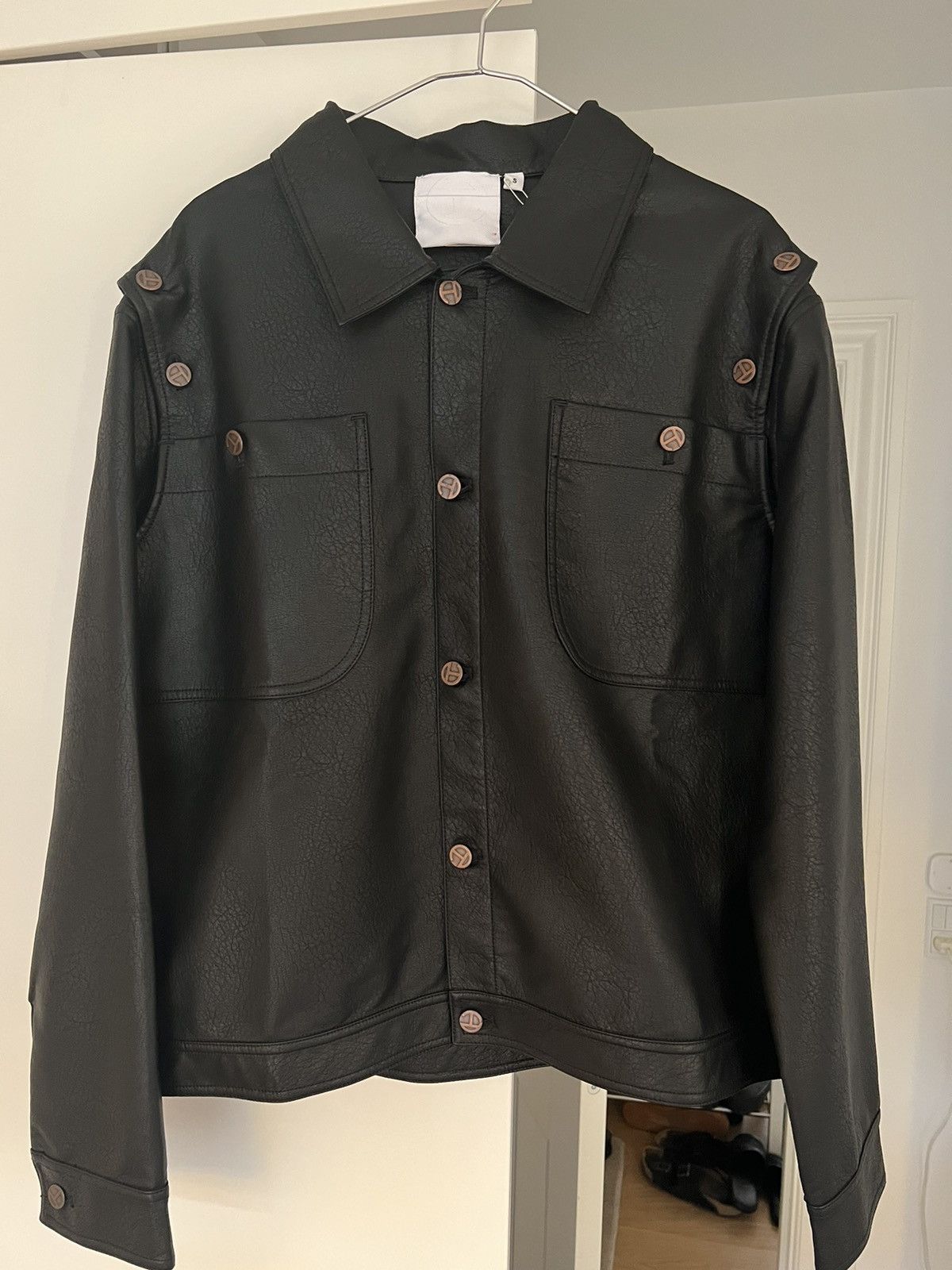 Telfar Telfar vegan leather jacket | Grailed