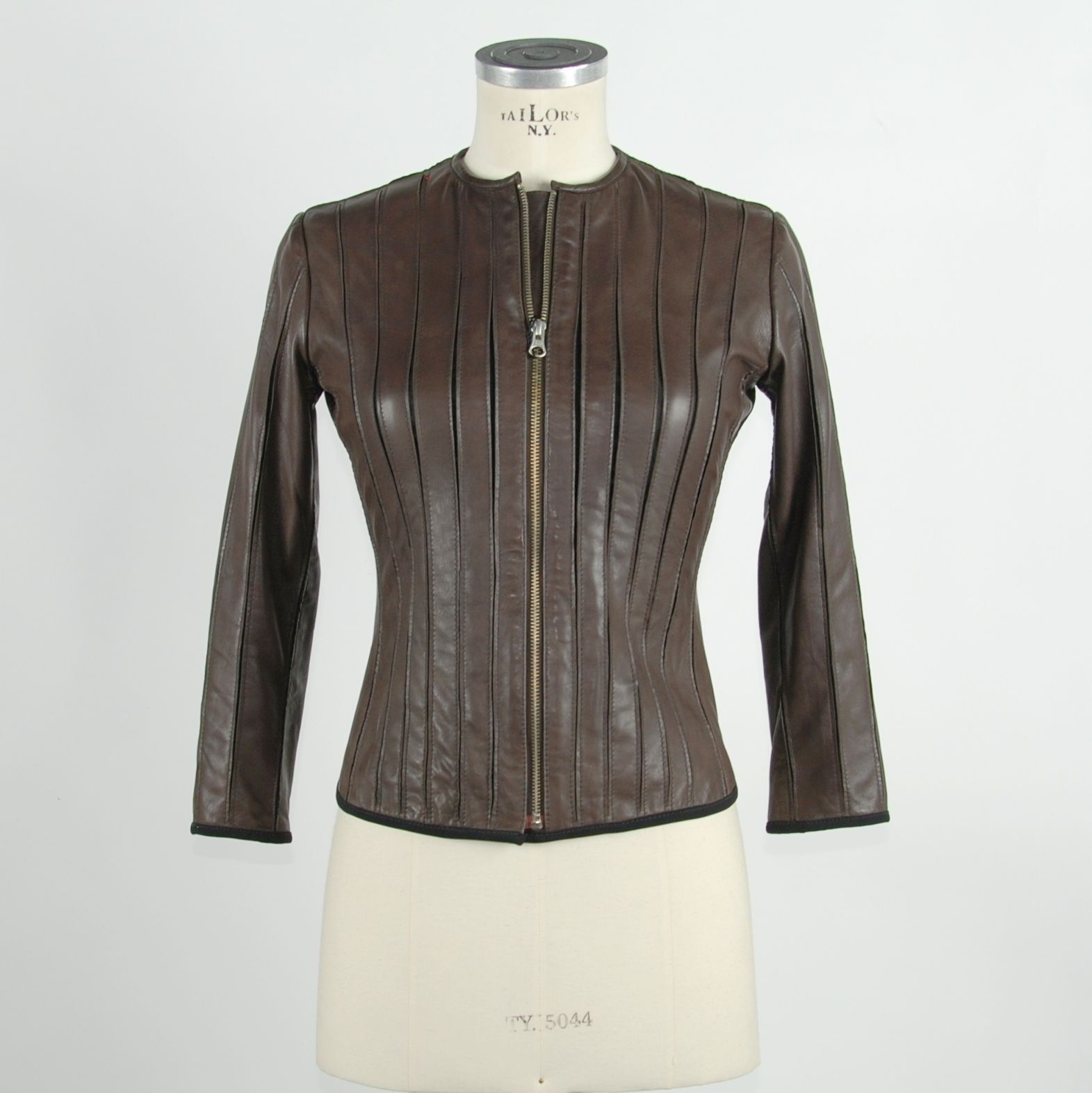 Designer Emilio Romanelli Elegant Slim-Fit Leather Jacket | Grailed