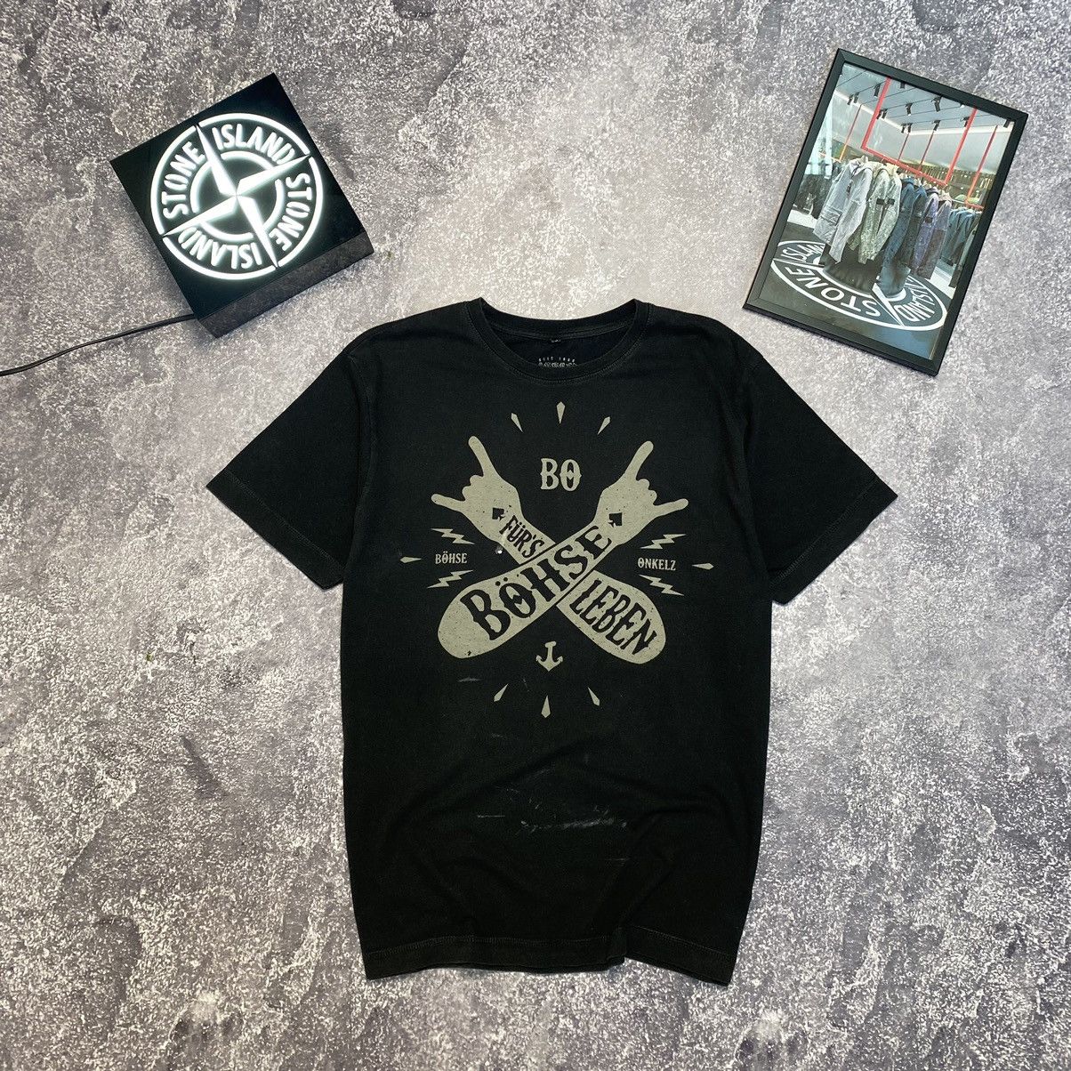 Band Tees Vintage Bohse Onkelz Big Graphic Logo rock band tee | Grailed