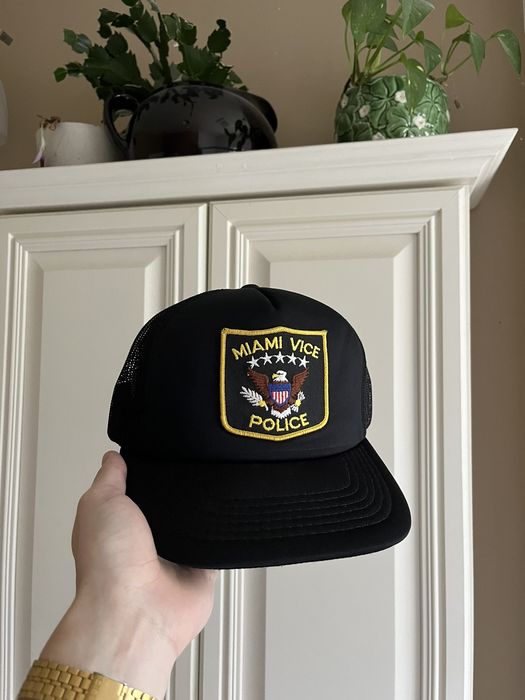 Vintage Vintage 80s Miami Vice Police Snapback Trucker Cap | Grailed