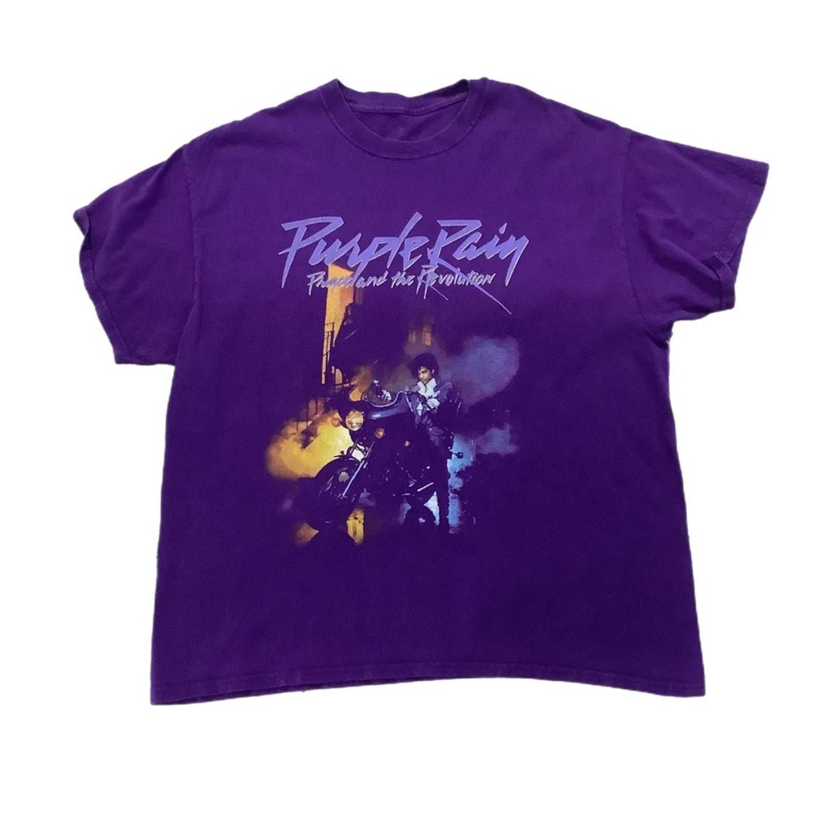 Prince Purple Rain “Prince and he Revolution” purple t-shirt | Grailed