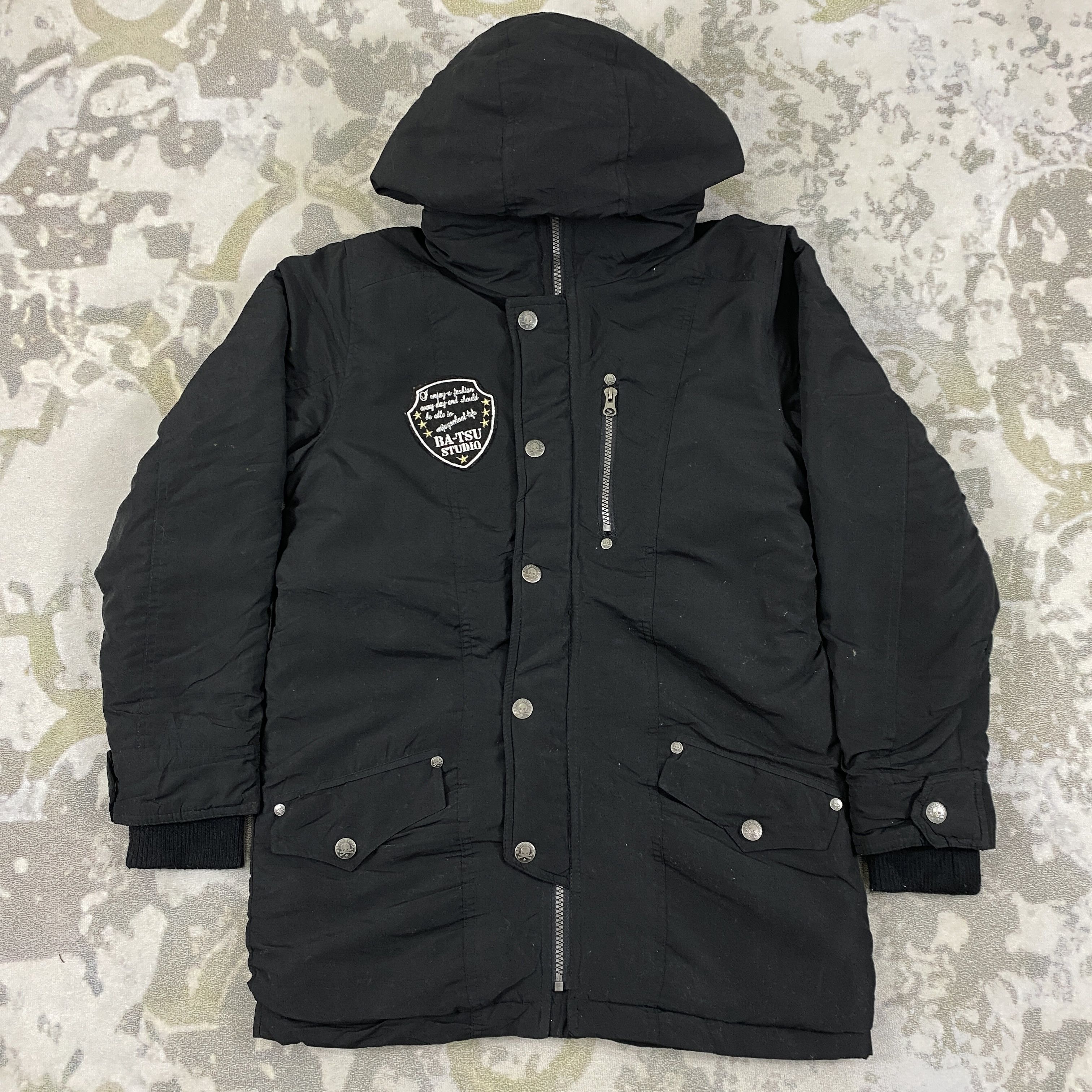 Japanese Brand BA-TSU STUDIO Winter Black Jacket- J507 | Grailed