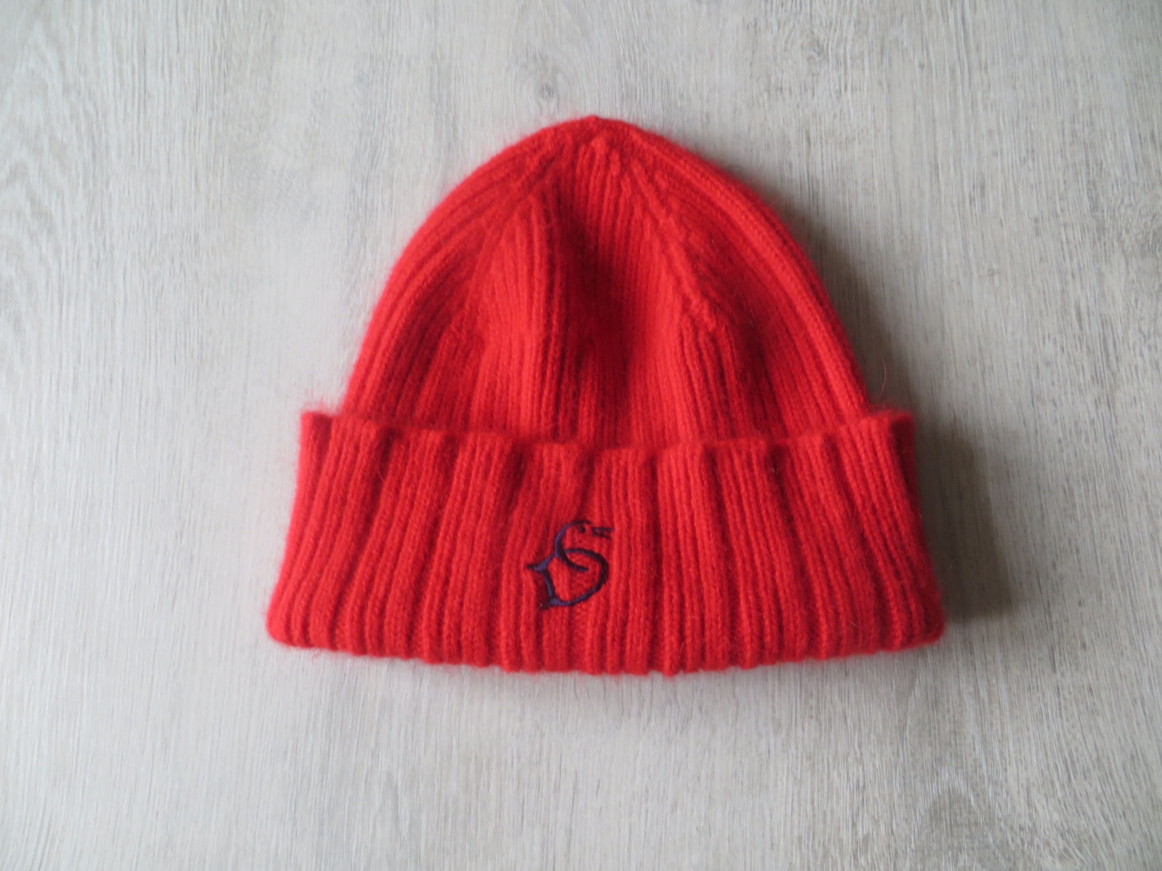 Drakes MADE IN SCOTLAND RED WOOL HAT | Grailed