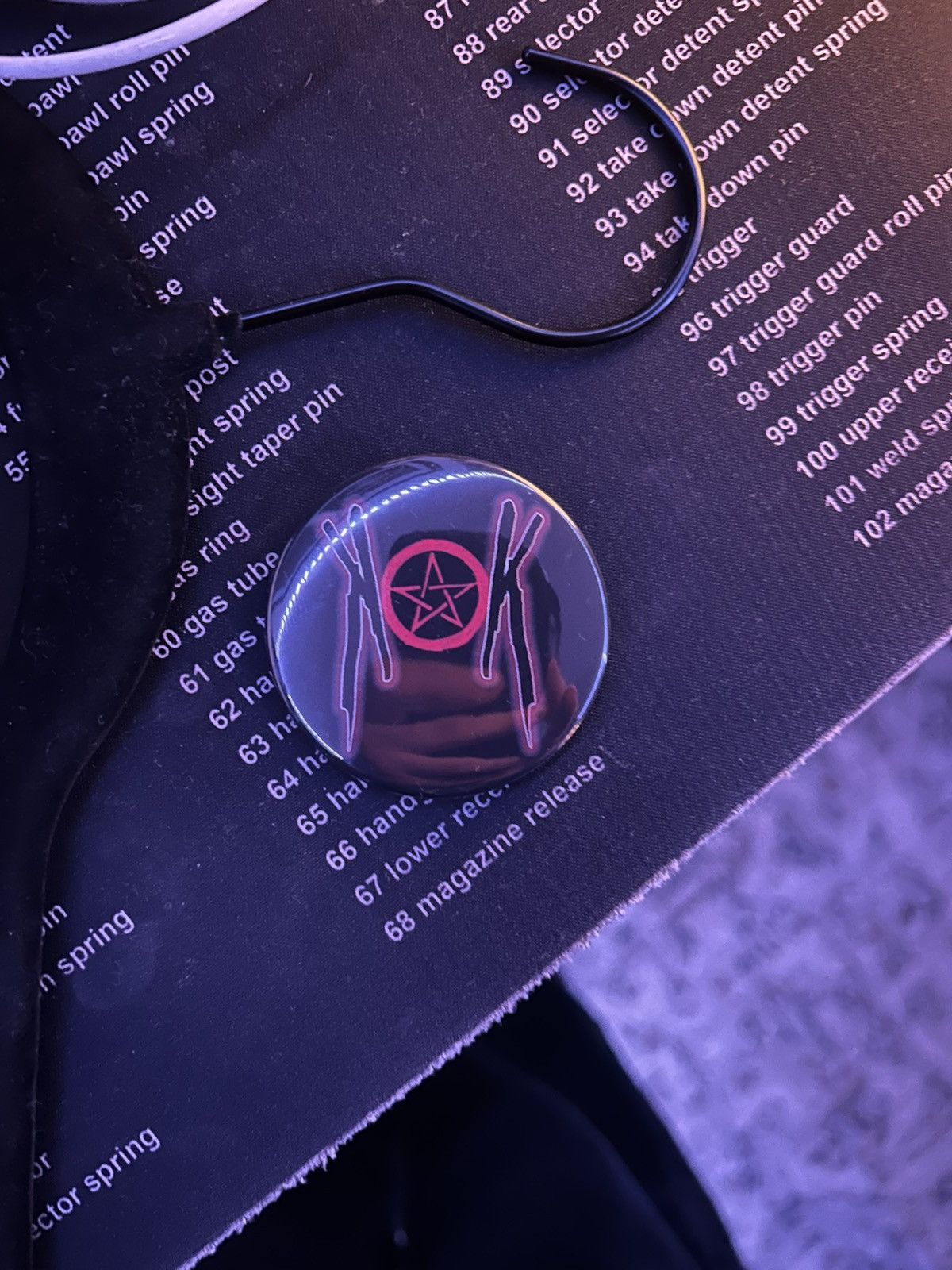 Ken Carson × Kim Krueger × Playboi Carti Kim Kruger pentagram pin | Grailed