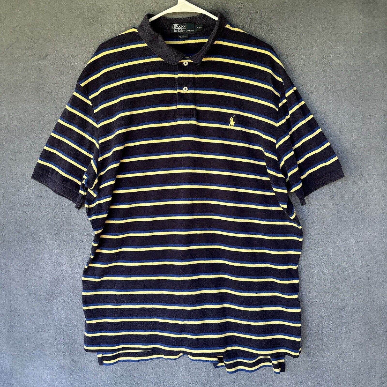 Ralph Lauren Vintage 90s Polo Ralph Lauren Polo Shirt XXL Striped Rugby ...