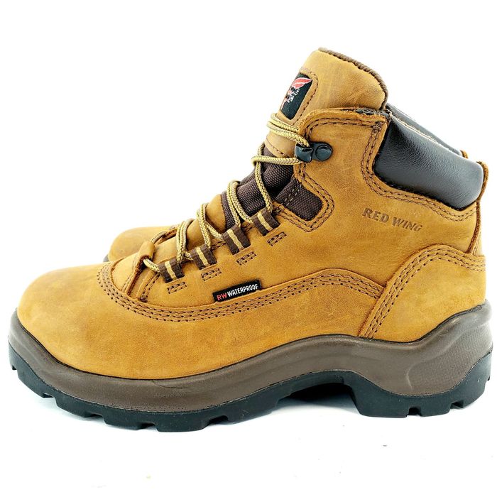 Red Wing Red Wing 2327 Leather Lace Up Mid Steel Toe Waterproof Boots ...