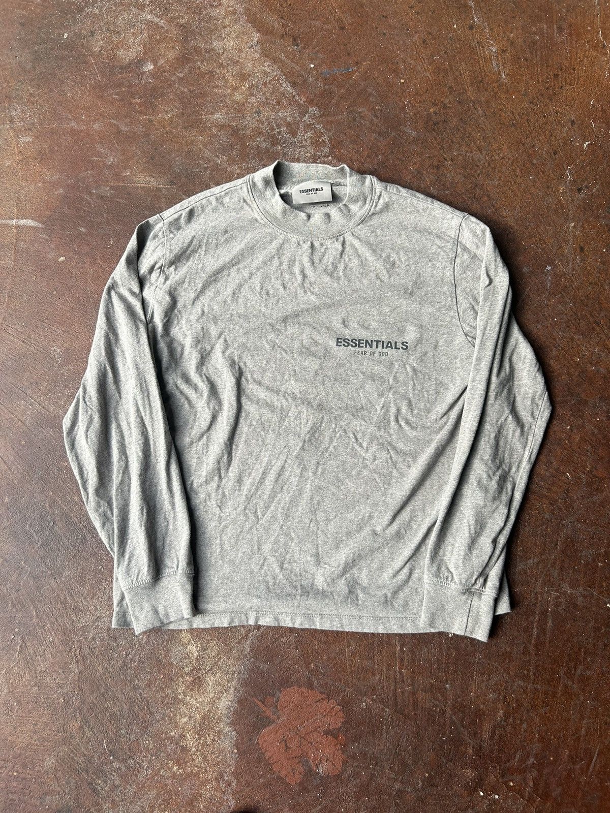 Fear of God Essentials Fear of God Long Sleeve Tee Grey | Grailed