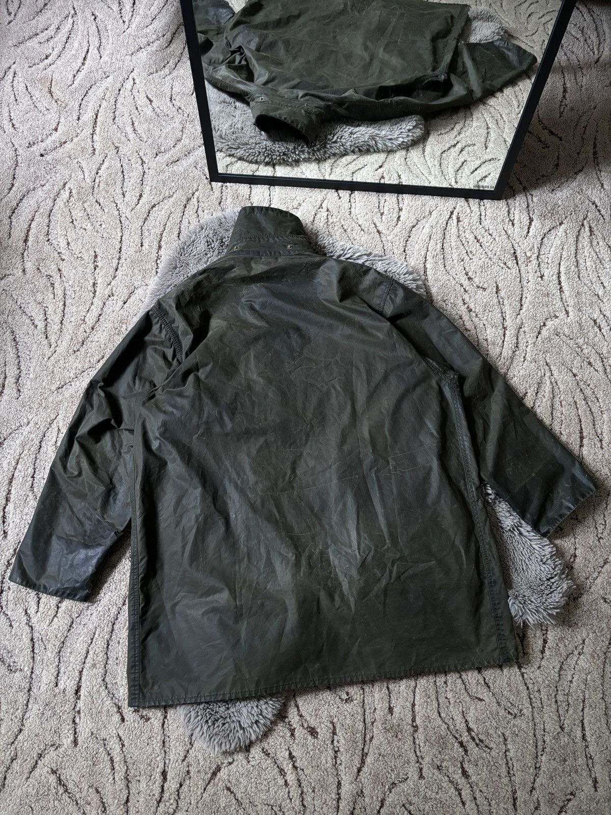 Barbour × Waxed Barbour jacket Border A200 wax coat olive Hunting C46 ...