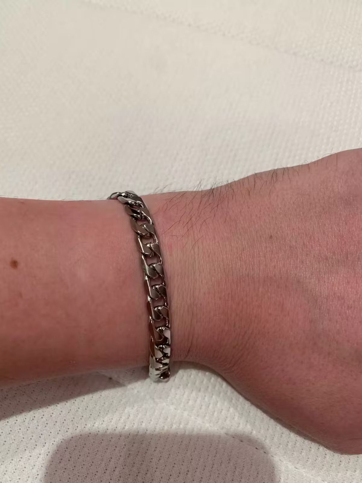 Cuban Link Chain 8 mm width Curb Cuban Link Chain Brecelet | Grailed