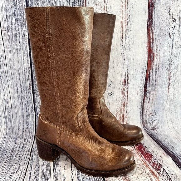 Frye FRYE Campus 14L Brown Leather Boots | Grailed