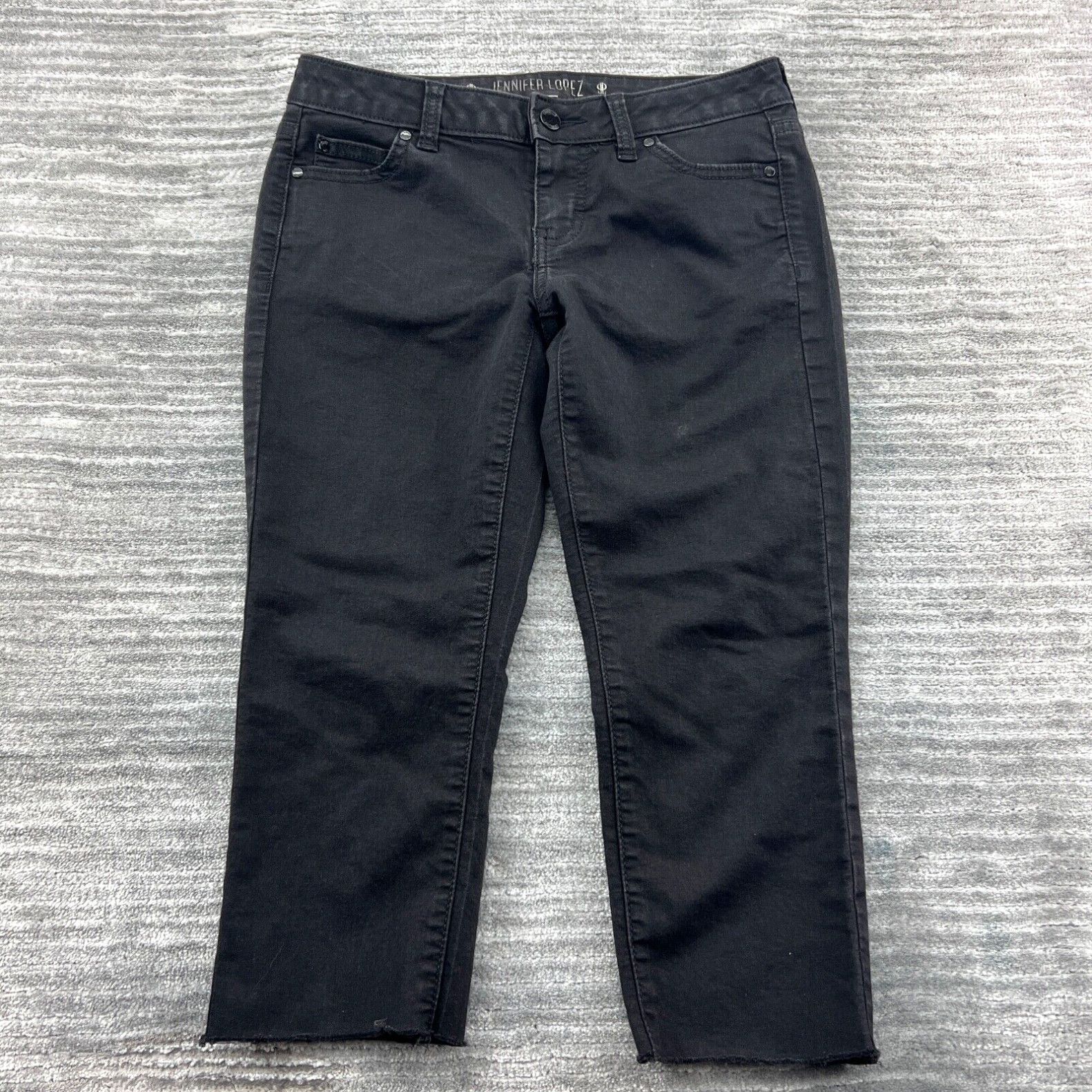 Vintage Jennifer Lopez Jeans 4PS Women Straight Crop JLO Low Rise Dark ...