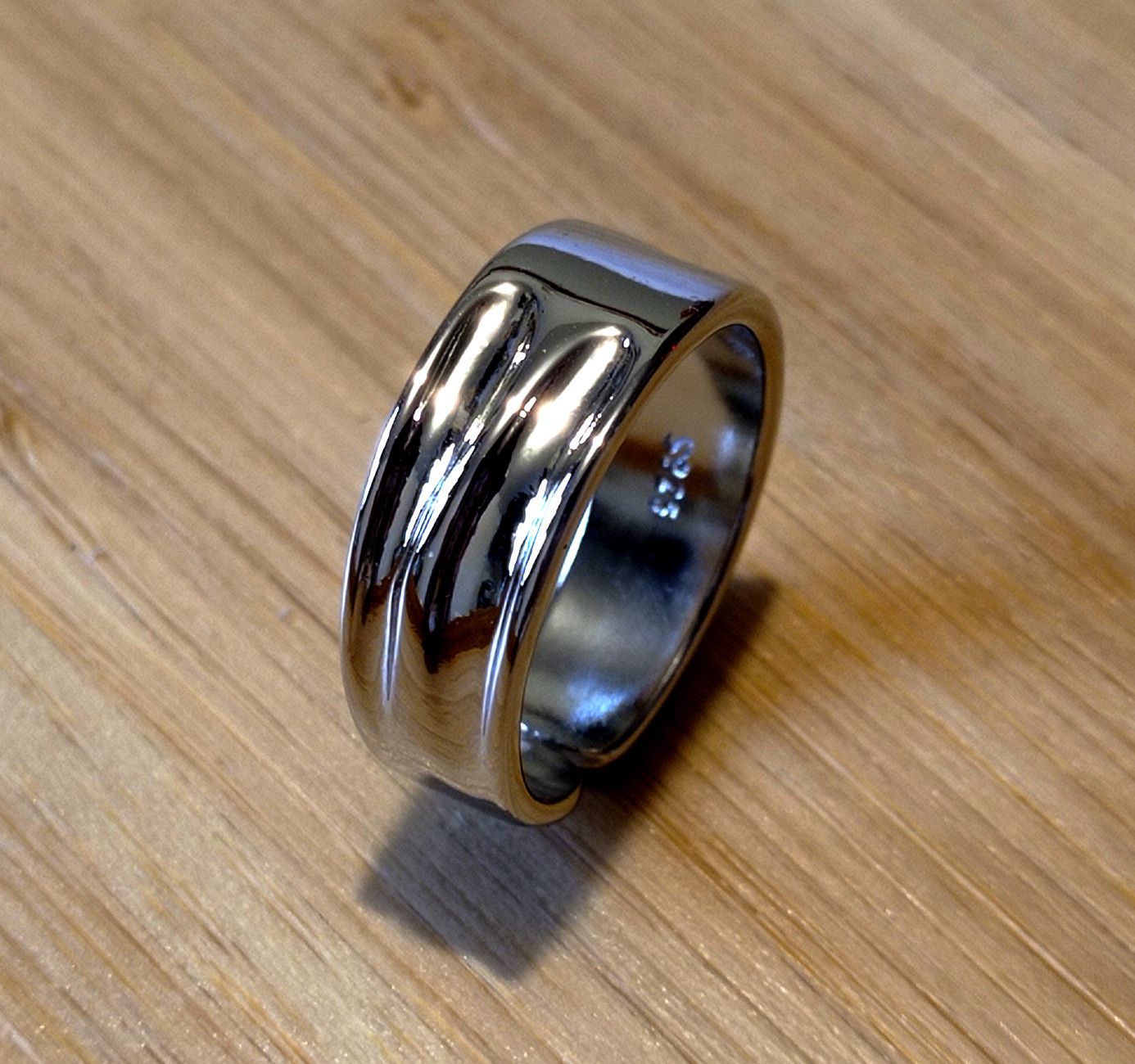 Designer × Japanese Brand × Vintage Vintage Float Shine Silver Ring ...