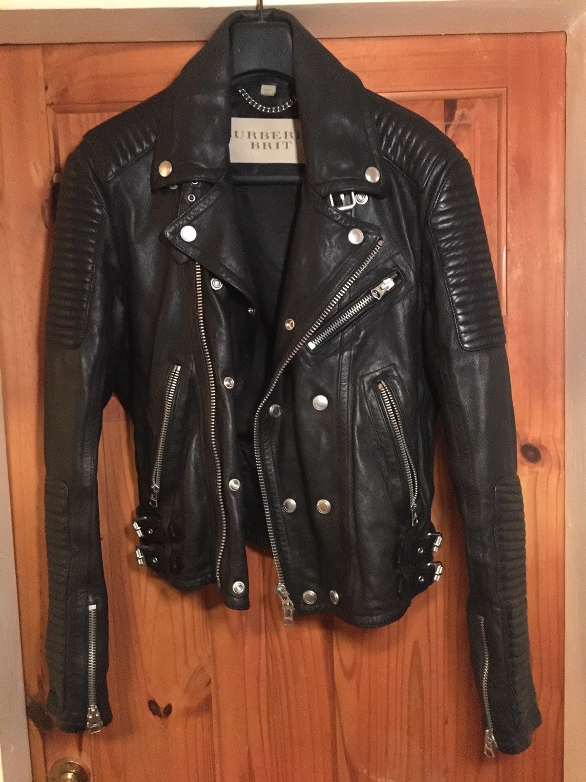 Burberry × Burberry Prorsum Burberry Brit Leather Moto jacket | Grailed