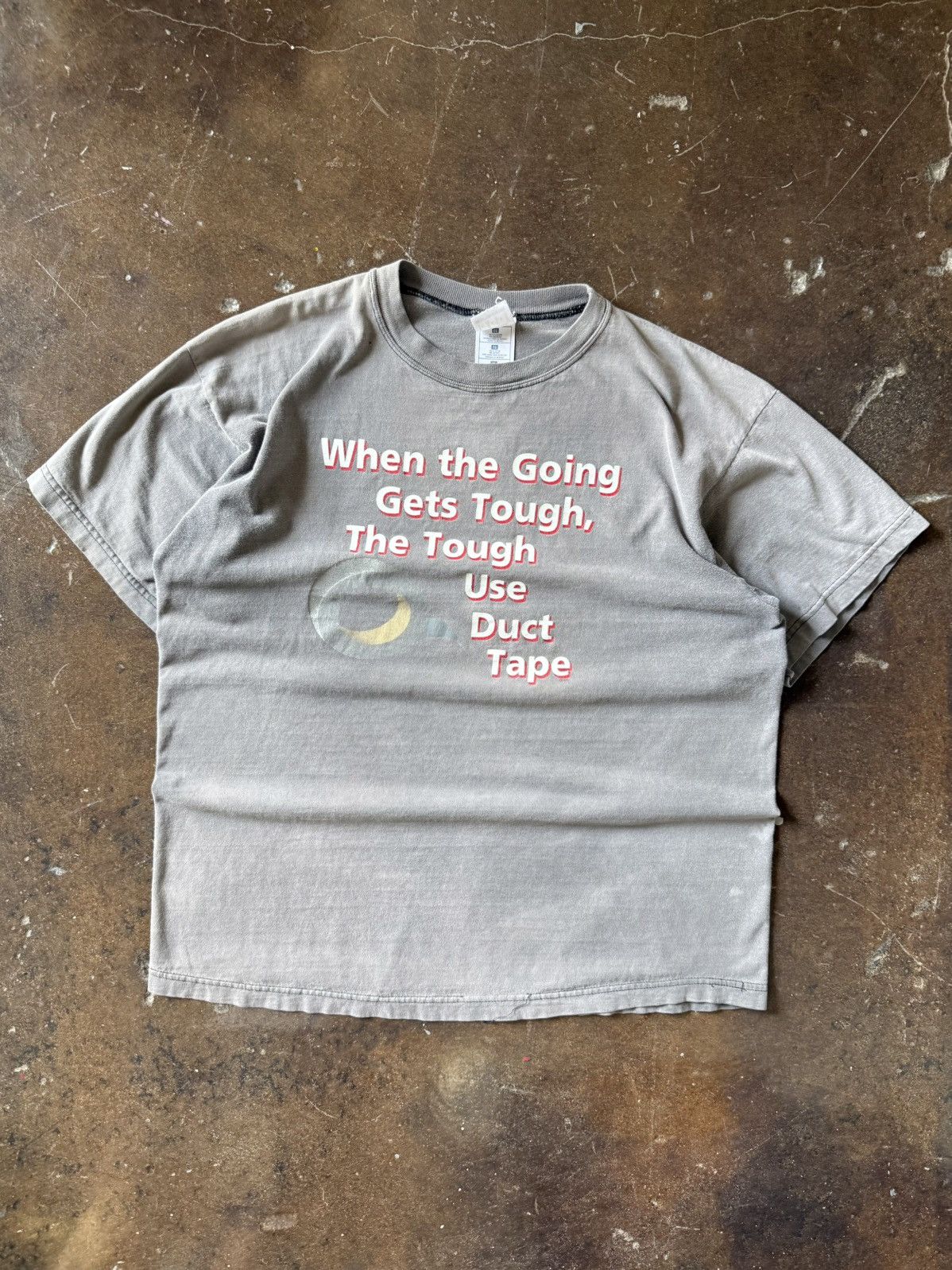 Vintage vintage y2k rare faded duct tape grunge ERD style shirt | Grailed