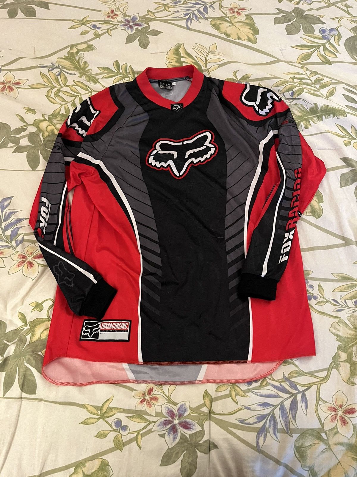 Fox × Vintage Y2K Fox racing long sleeve jersey | Grailed
