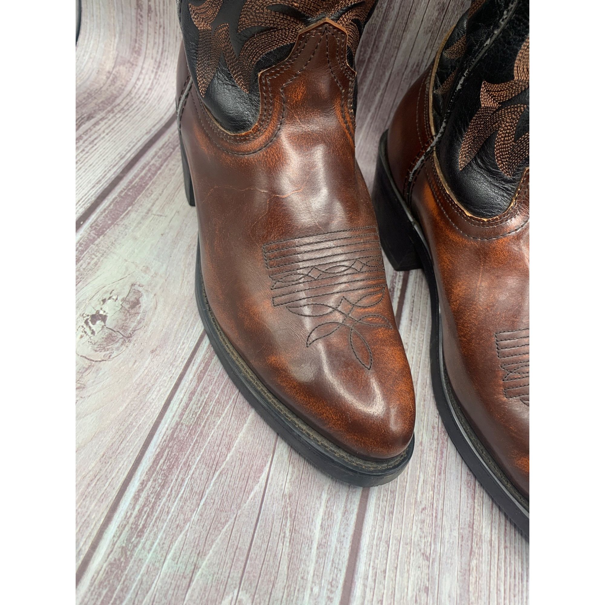 Durango Durango Boot LM504 Men's Size 8D Black Brown Western Cowboy ...