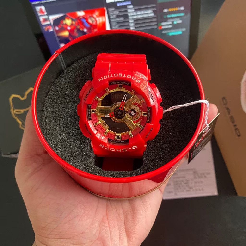 G Shock CASIO G SHOCK GA 110 X MARVEL AVENGERS IRON MAN MEN'S WATCH ...