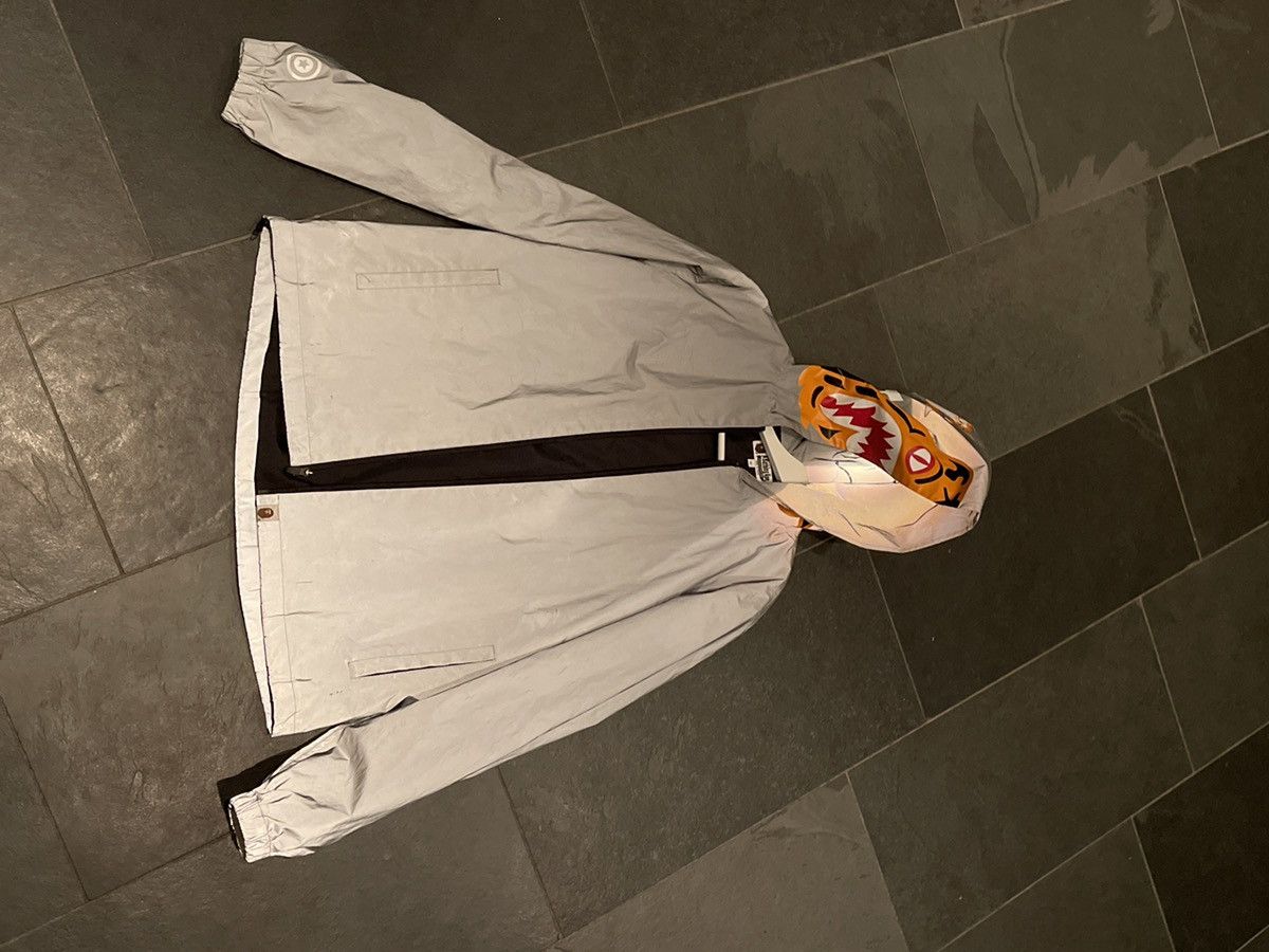 Bape Reflector Tiger Hoodie Jacket | Grailed