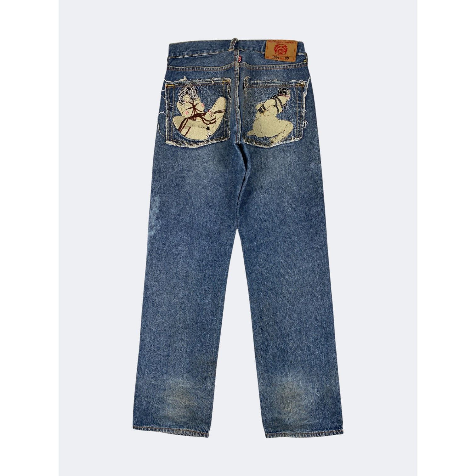 RMC Jeans Lot 1001 Shibari Embroidered Selvedge Denim | Grailed