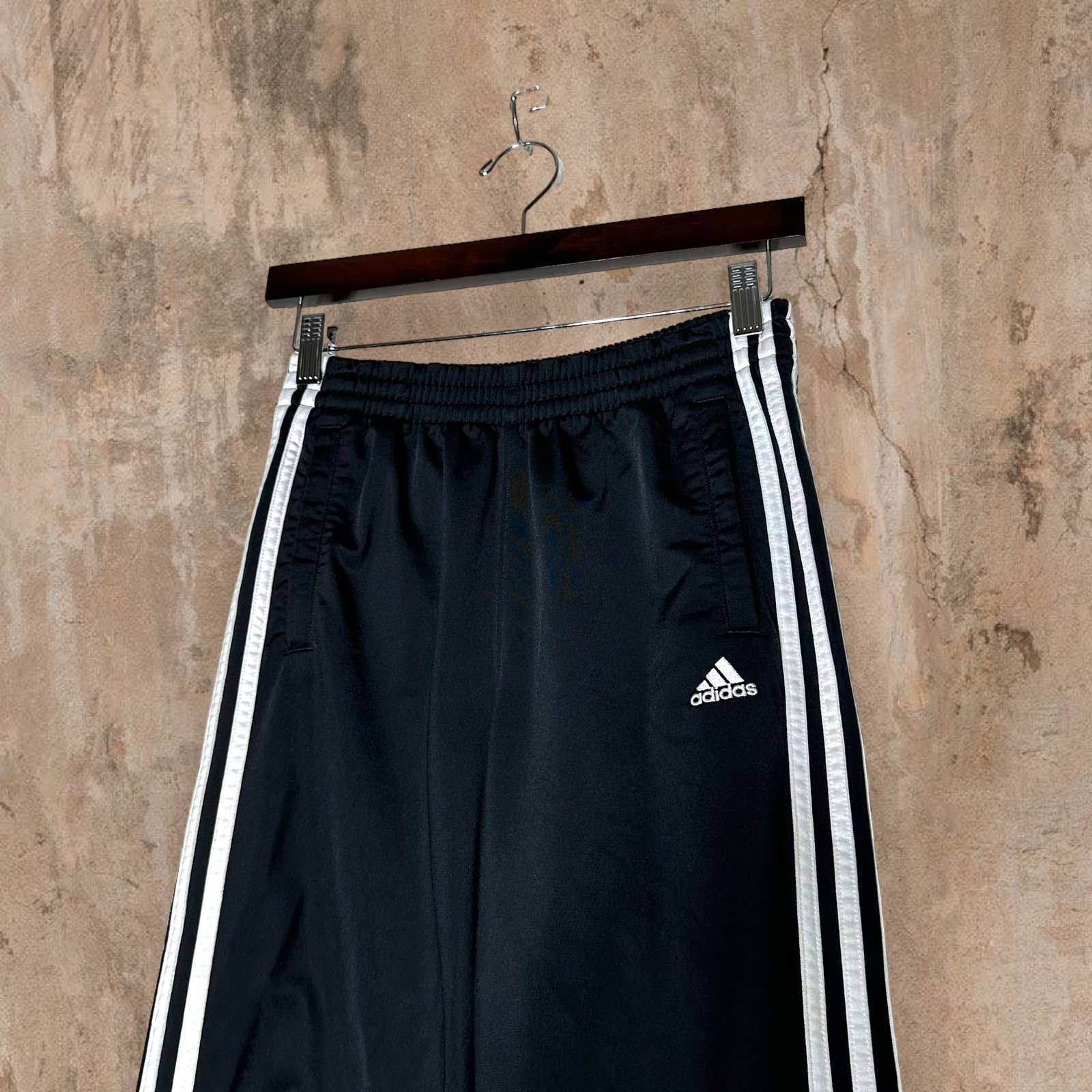 Adidas Vintage Adidas Breakaway Sweatpants Jet Black 3 Stripes Y2K ...