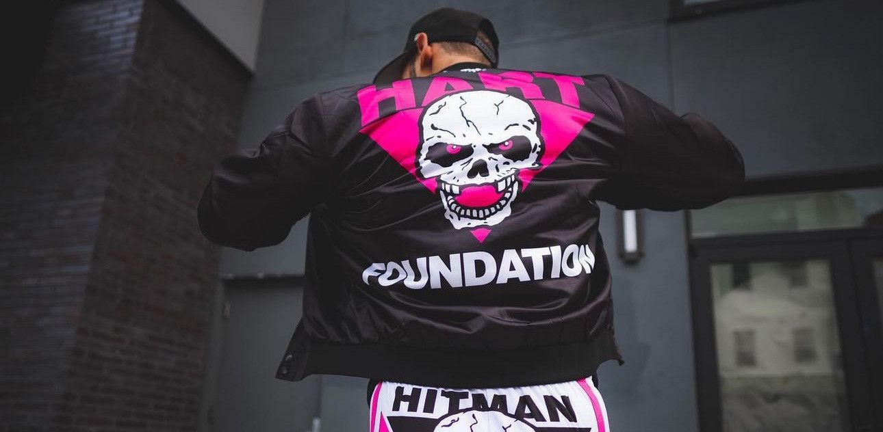 Chalk Line WWE The Hart Foundation Retro Satin Jacket Chalkline | Grailed