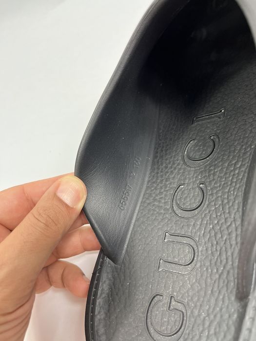 Gucci Logo perforated rubber clogs | Grailed