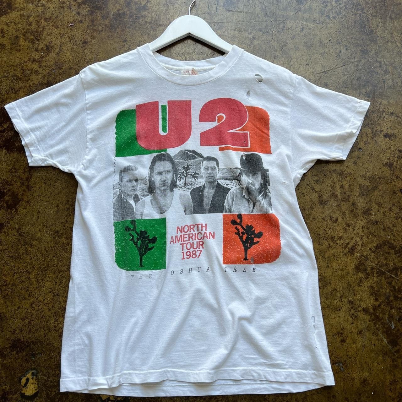 Vintage U2 1987 NORTH AMERICAN TOUR TEE SHIRT THE JOSHA TREE | Grailed