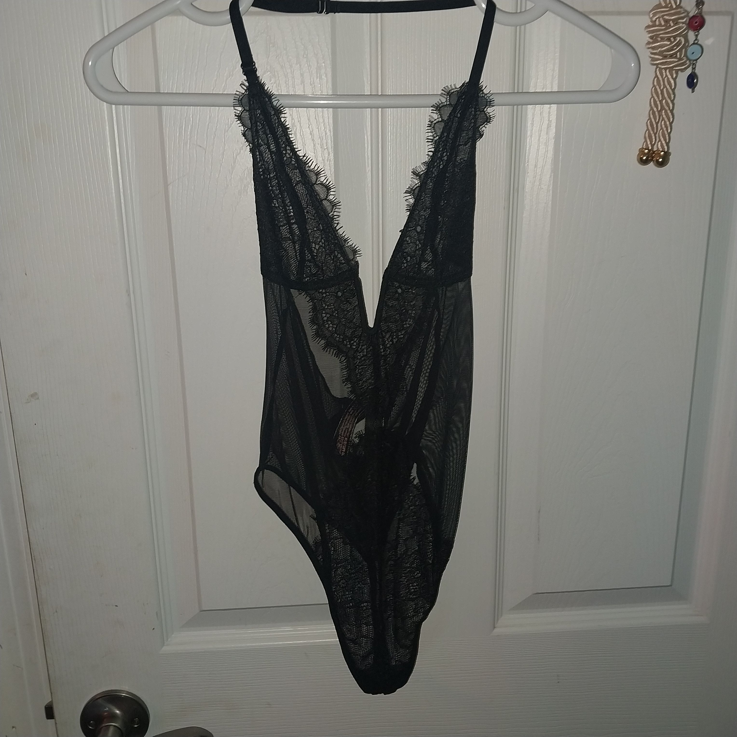 Victoria's Secret Black lace teddy | Grailed