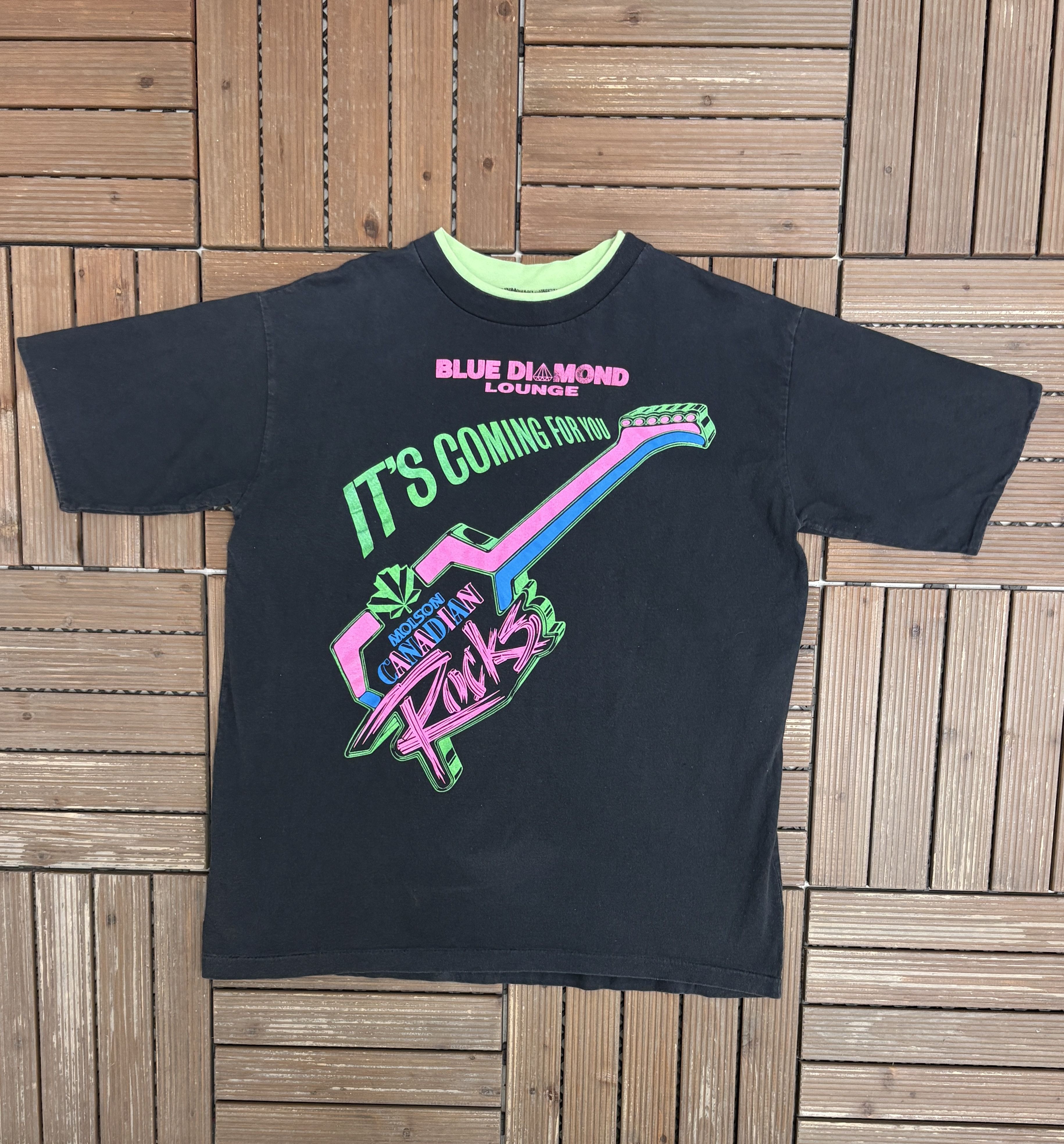 Vintage Molson Canadian Rocks Blue Diamond Lounge Vintage Tee | Grailed