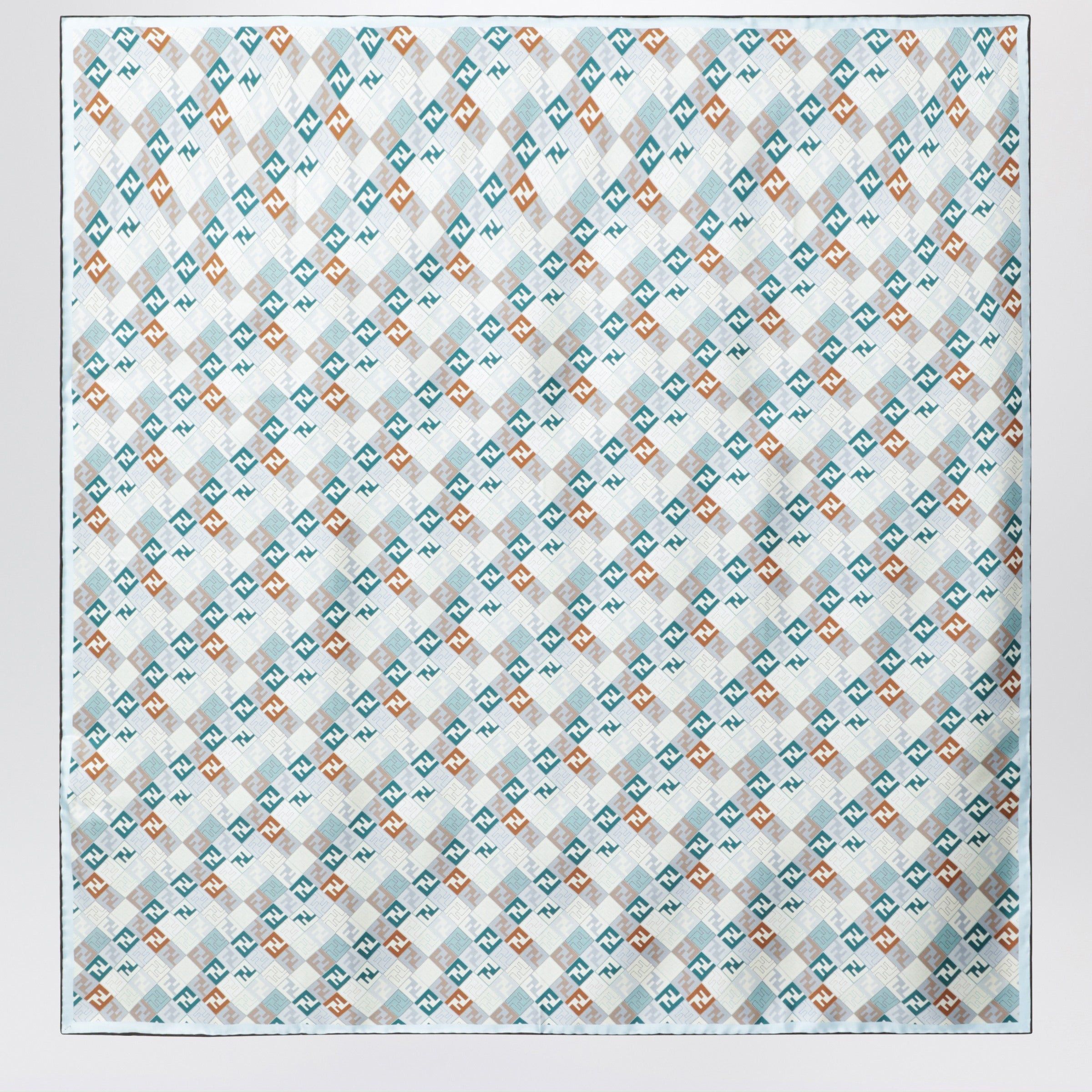 Fendi Fendi Multicolour Silk Foulard With Ff Logo | Grailed