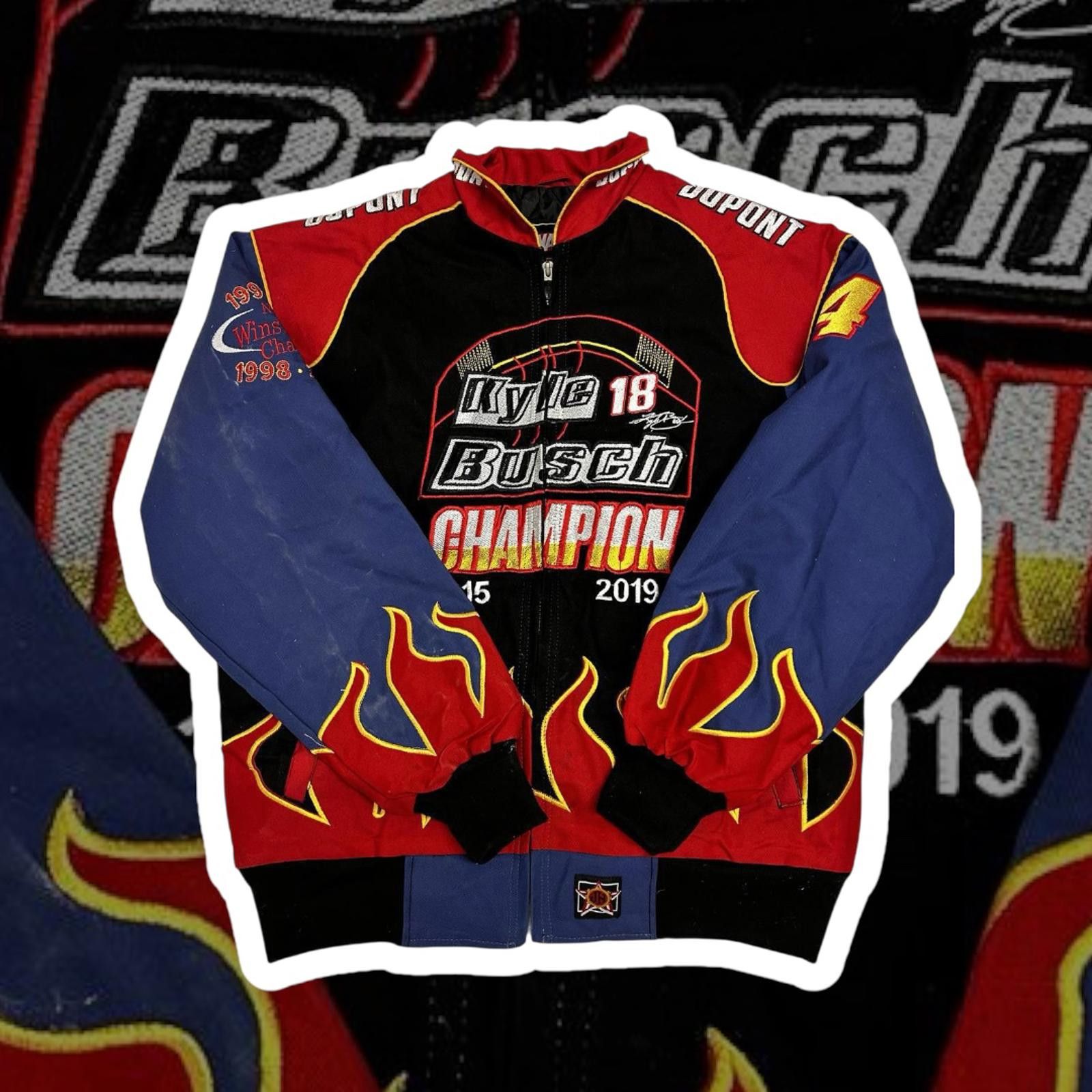 NASCAR Vintage Kyle Busch Champion Racing Jacket Large | Grailed