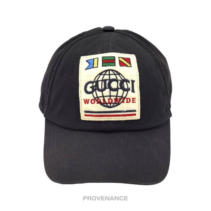 Gucci 🔴 Gucci Worldwide Hat Cap - Black | Grailed