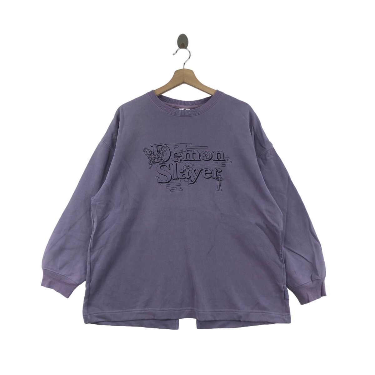 GU DEMON SLAYER ANIME Kimetsu No Yaiba Oversized Sweatshirt | Grailed