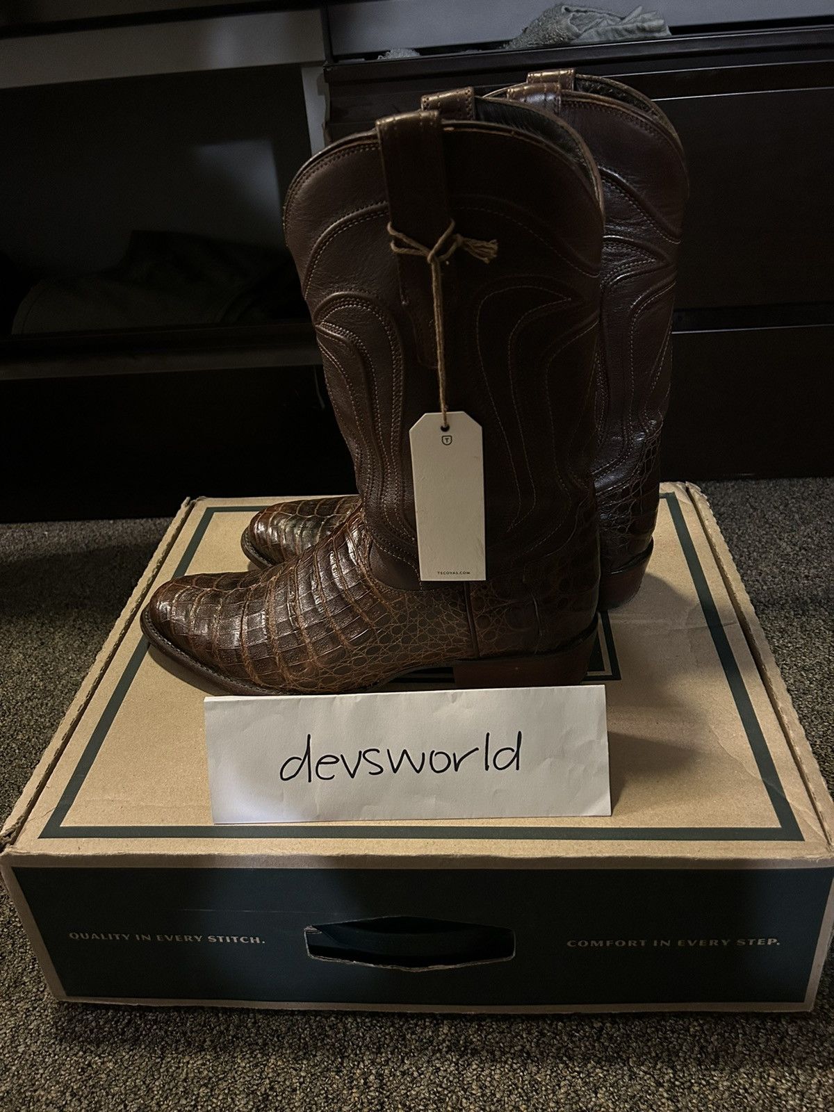 Tecovas Tecovas “Dillon” Caiman Belly Cowboy Boots - Men’s 11 D | Grailed
