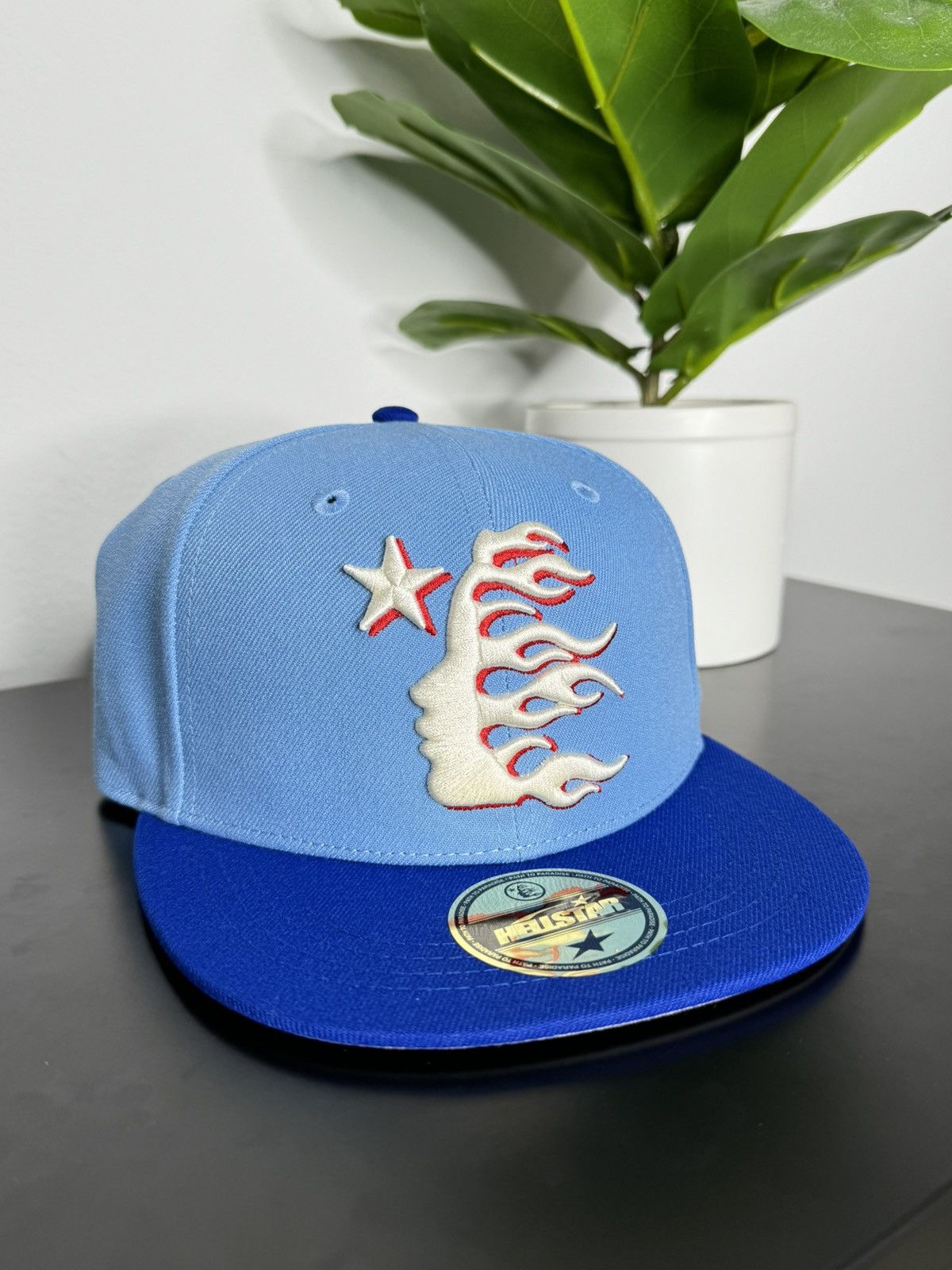 HELLSTAR Hellstar Studios Blue Baseball Fitted Hat | Grailed