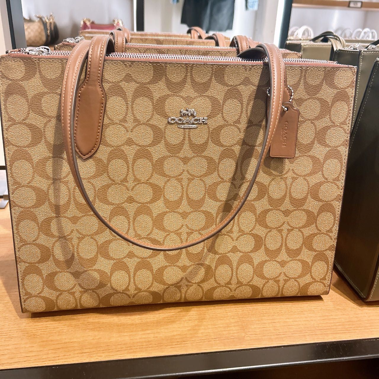 Coach Nina Tote In Signature Canvas | Grailed