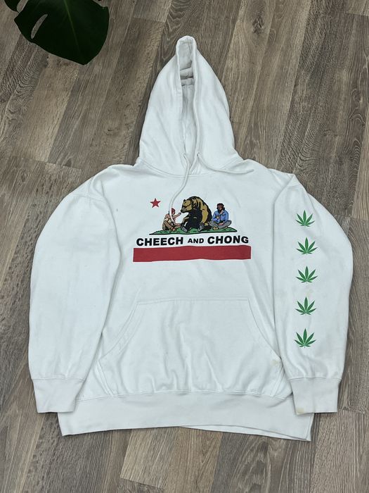 Vintage Vintage Cheech And Chong Marihuana Smoking Weed Bear Hoodie ...