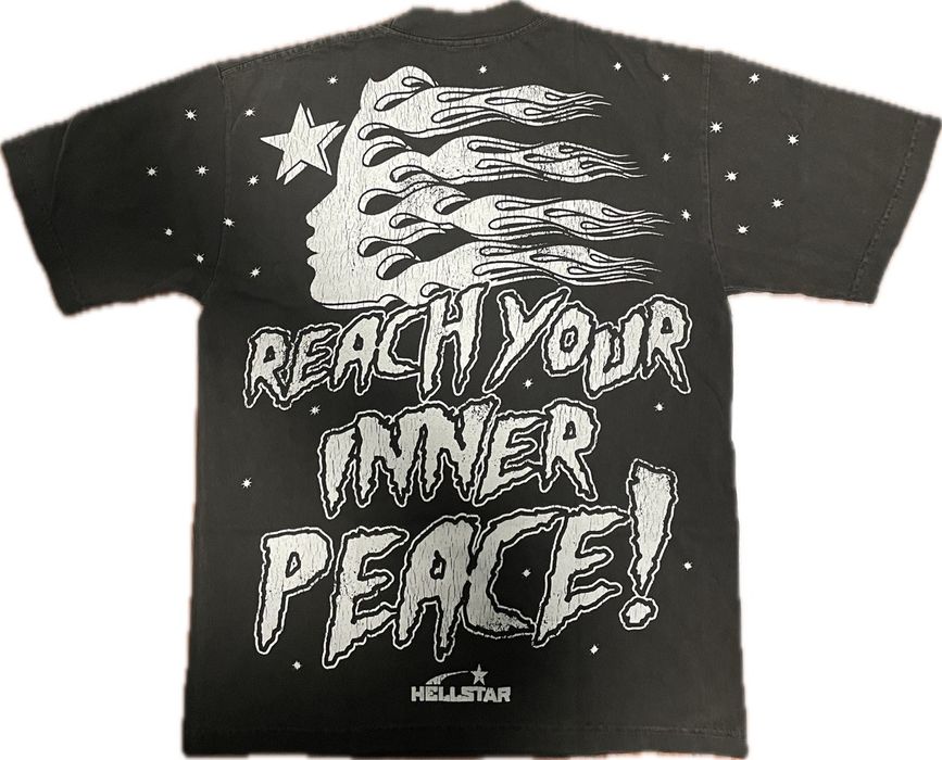 HELLSTAR Hellstar Inner Peace Skeleton Skull T-Shirt | Grailed